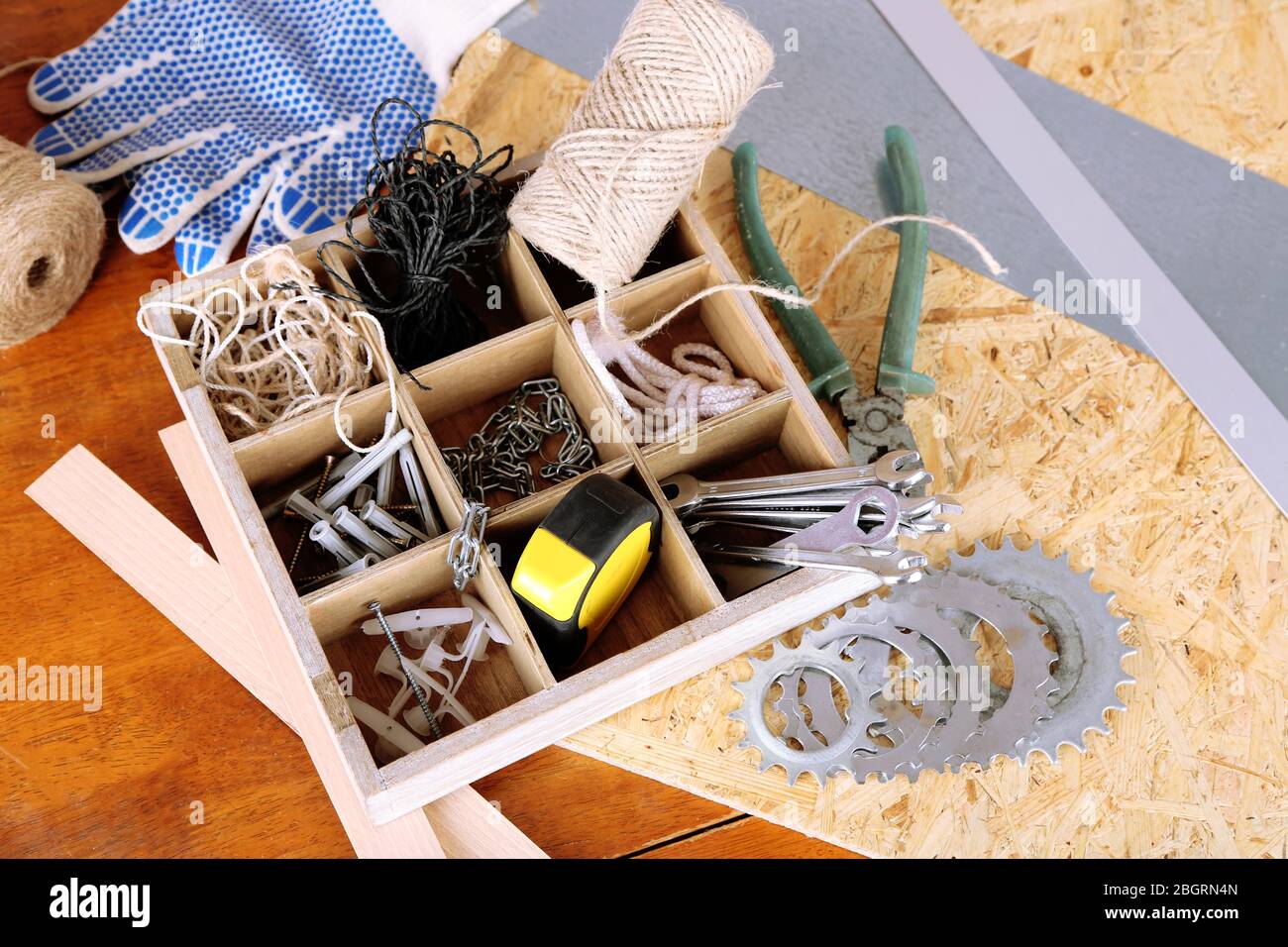 Working tools on table hi-res stock photography and images - Alamy