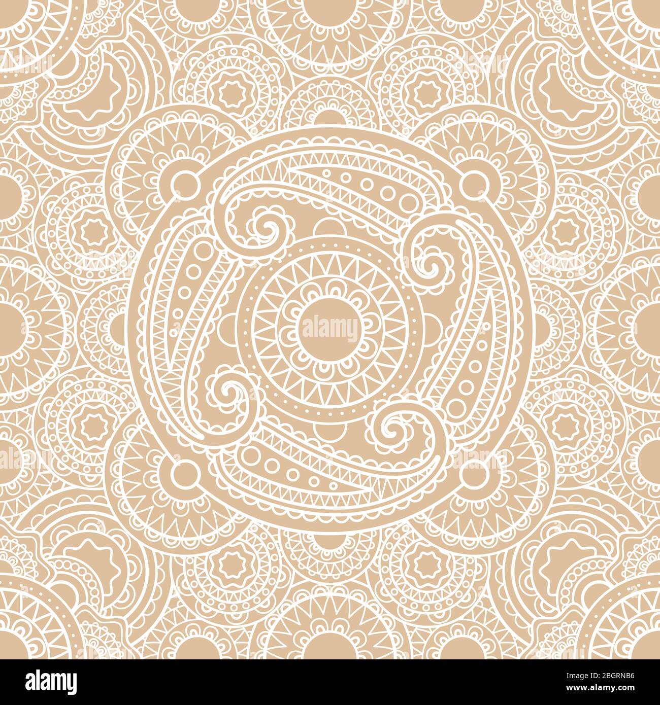 White vector indian lace seamless pattern background Stock Vector Image ...