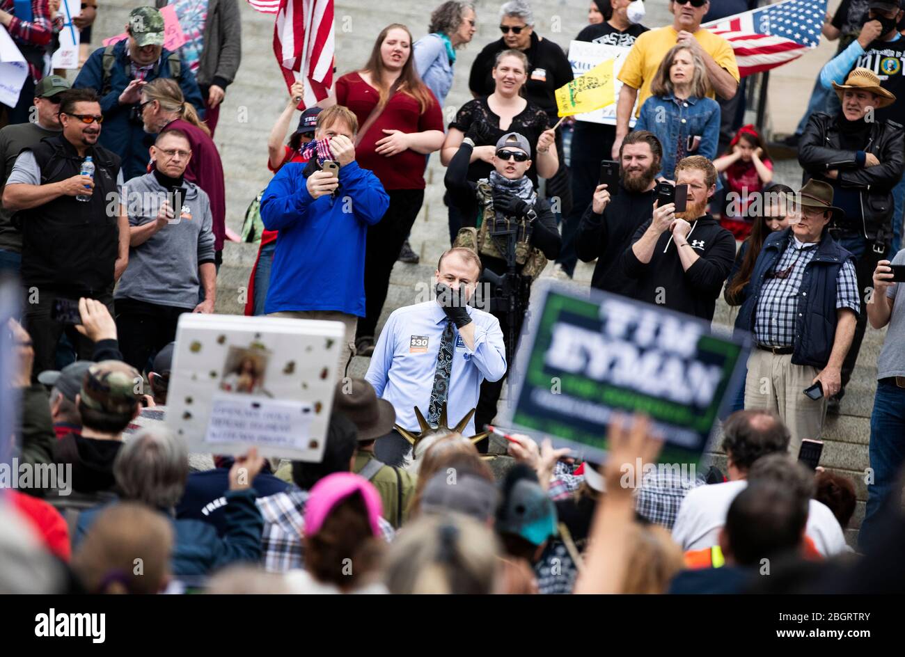 Tim Eyman, a Republican candidate for governor in Washington State ...