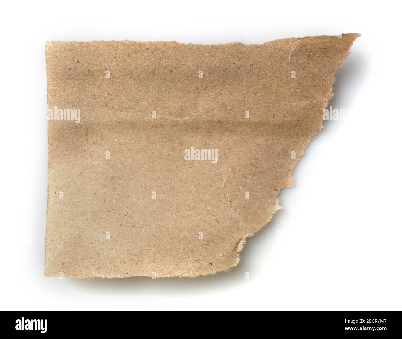 Torn blank paper isolated on white Stock Photo - Alamy