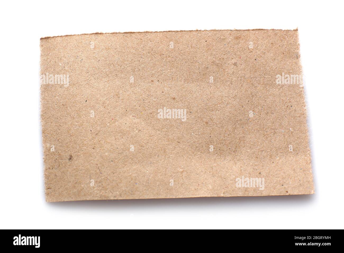Torn blank paper isolated on white Stock Photo - Alamy