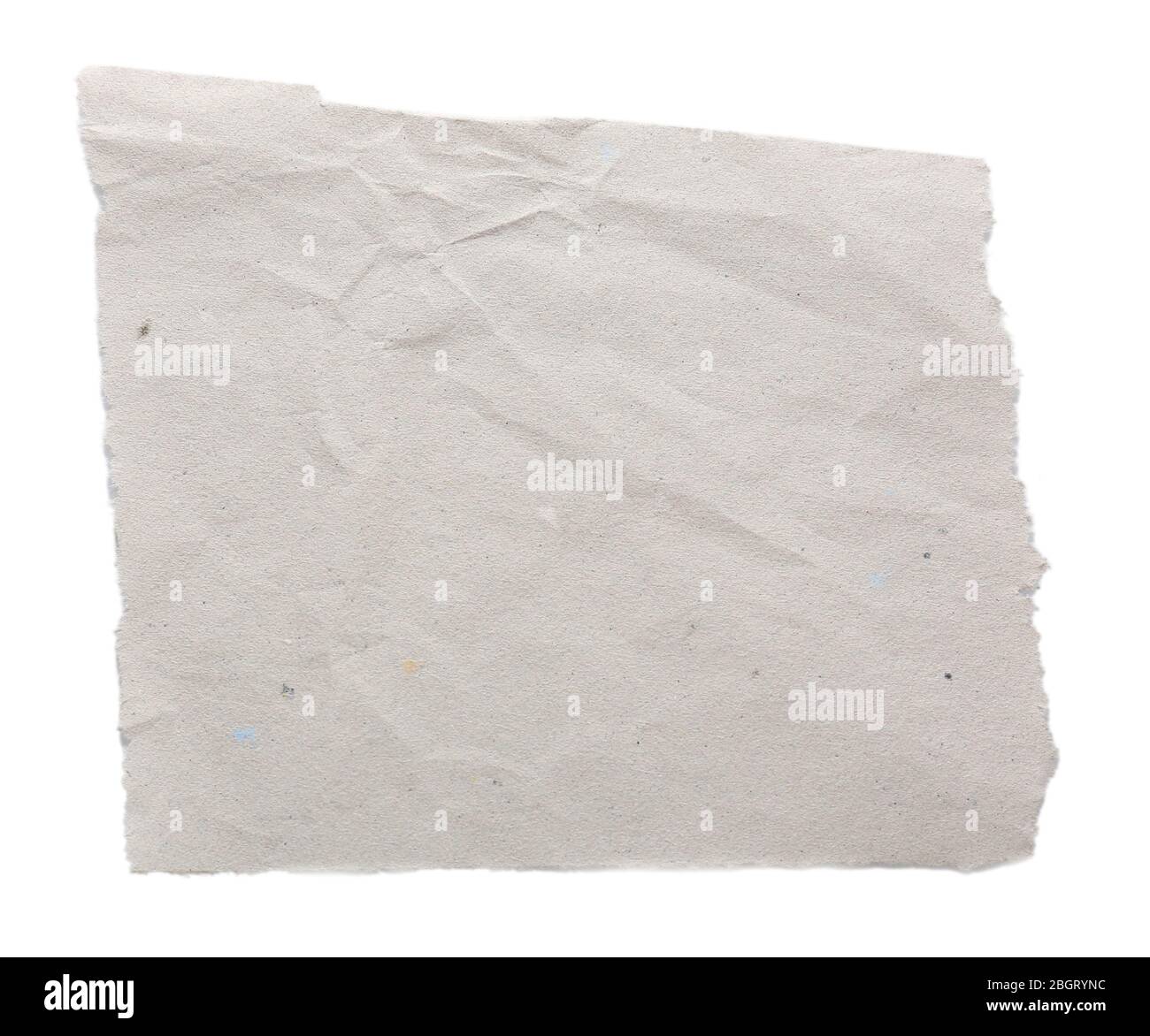 Torn blank paper isolated on white Stock Photo - Alamy