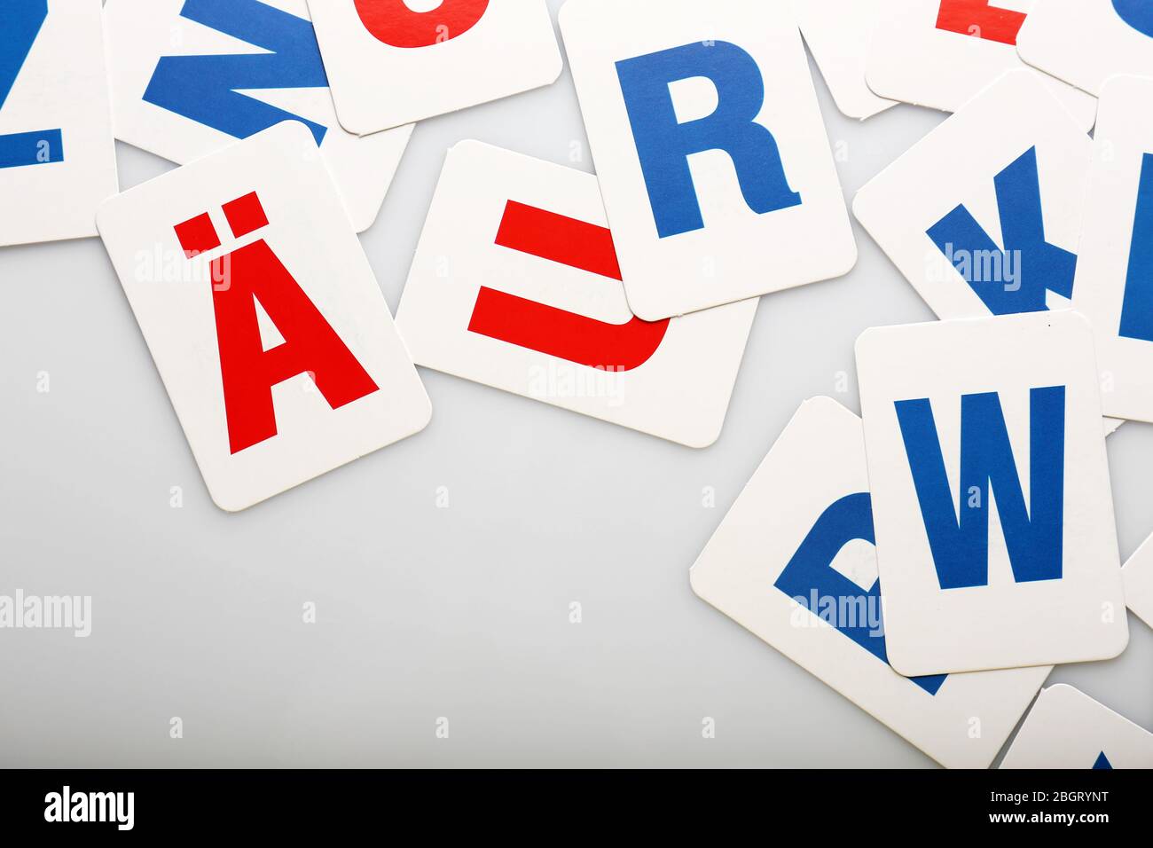 Learning alphabet letters close up Stock Photo - Alamy