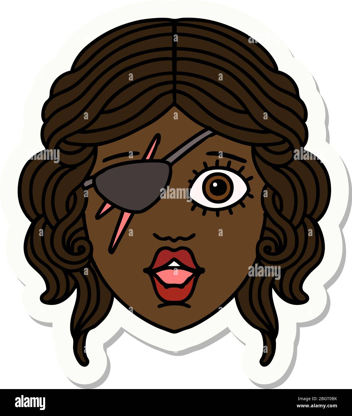sticker of a human rogue character Stock Vector Image & Art - Alamy
