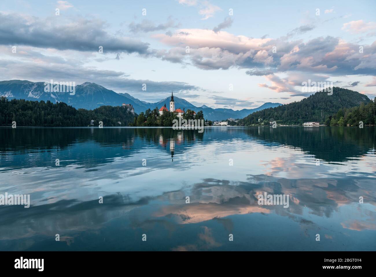 Water reflection of lake bled hi-res stock photography and images - Alamy
