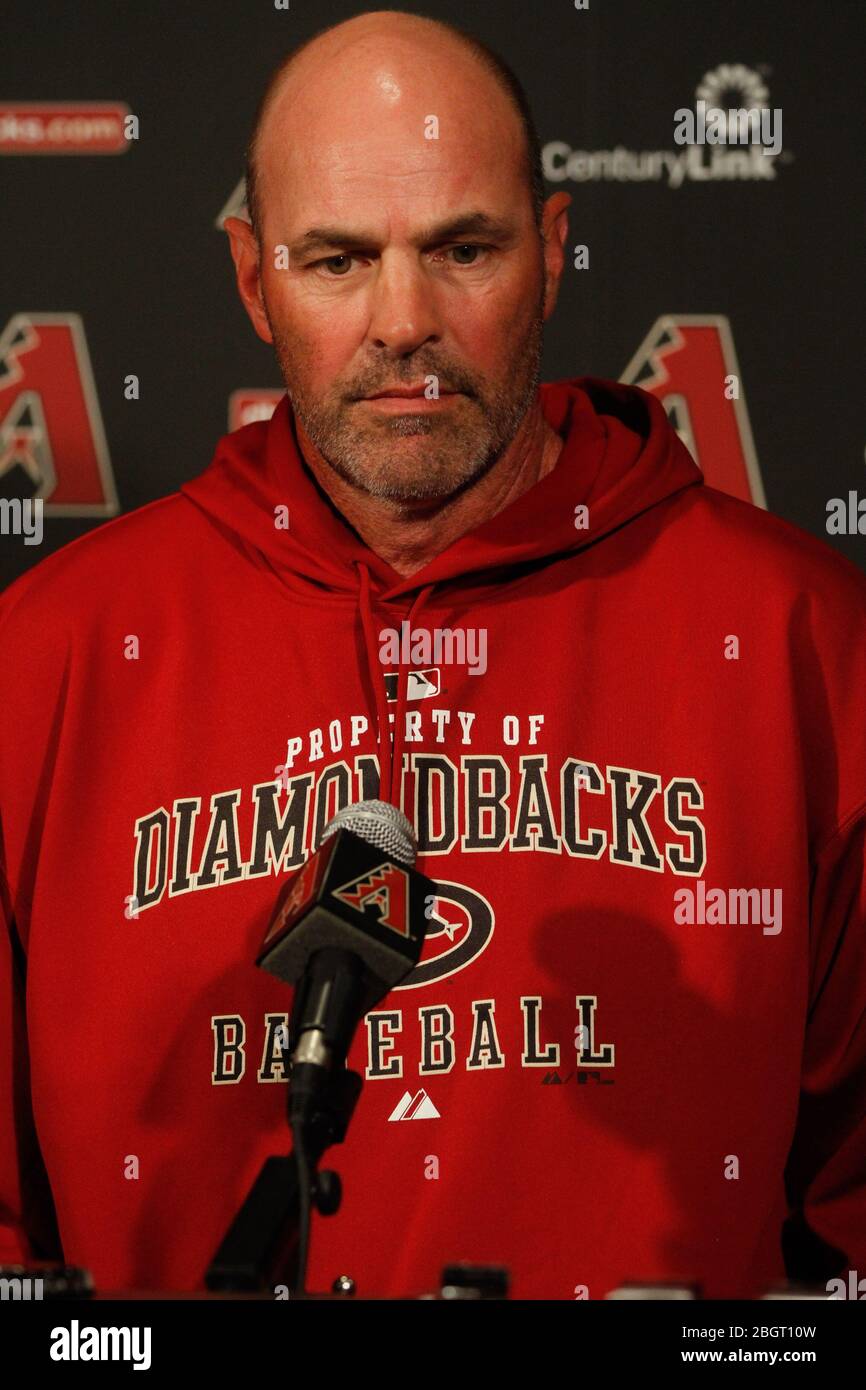 Rueda de prensa del manager Kirk Gibson de Diamondback previo al juego ...