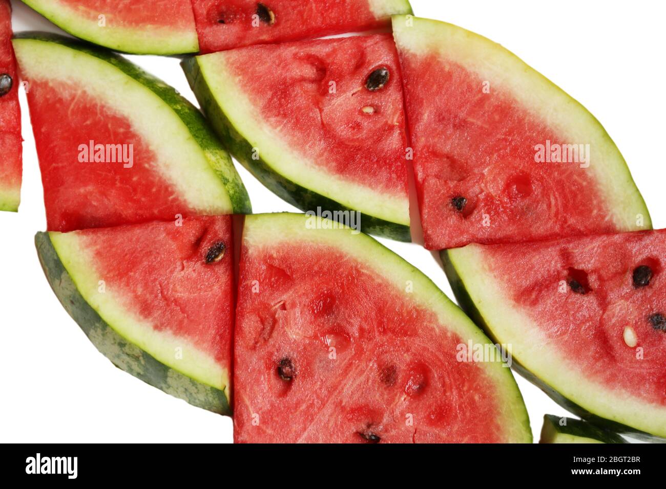 Fresh slices of watermelon, close up Stock Photo - Alamy
