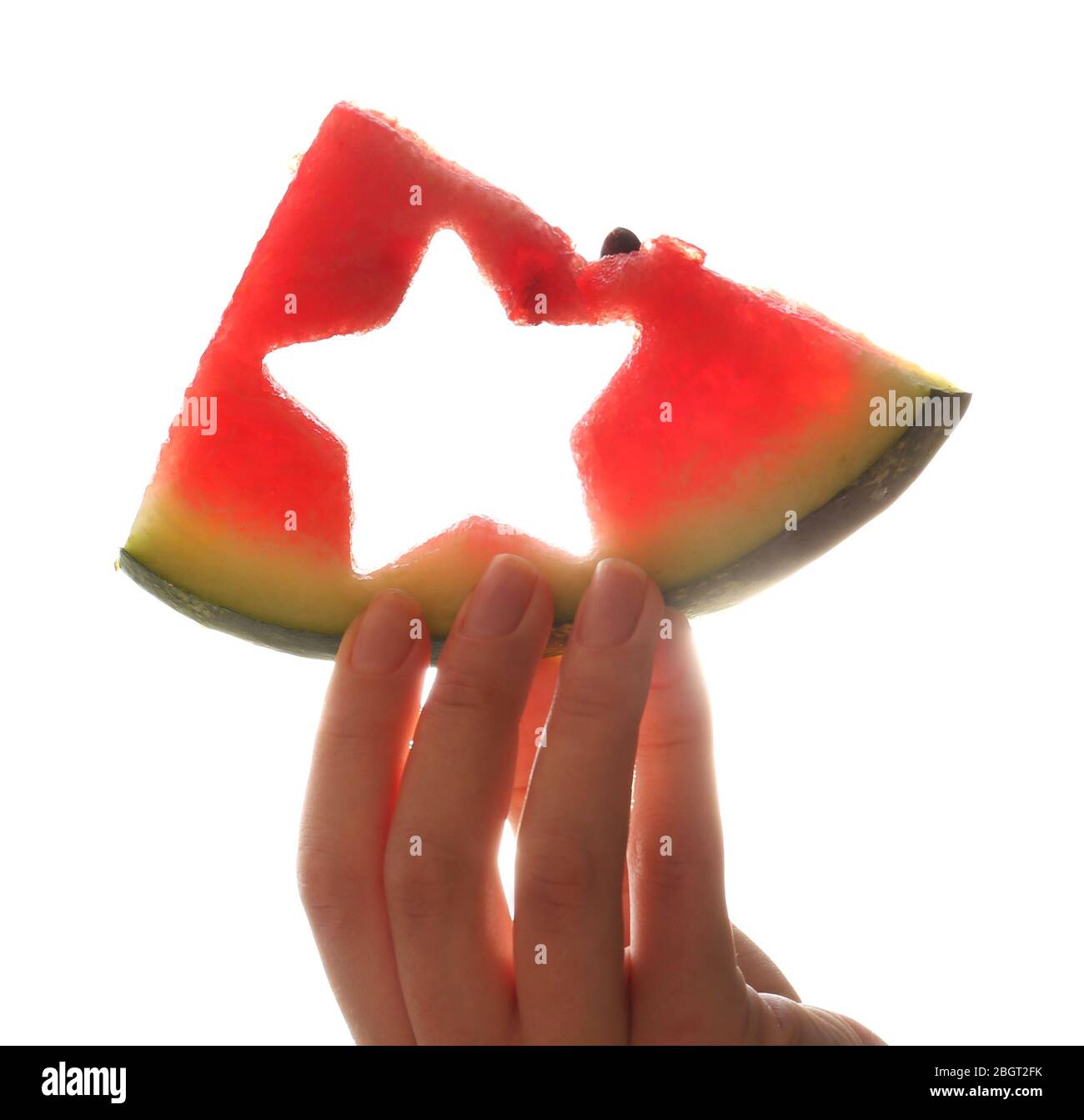 Watermelon in hand hi-res stock photography and images - Alamy