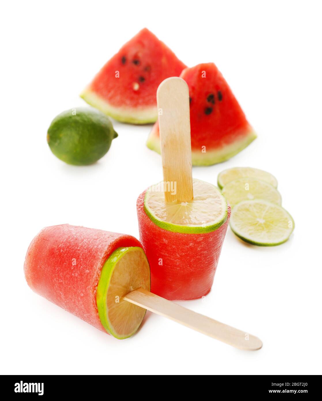 Frozen watermelon ice cream Cut Out Stock Images & Pictures - Alamy