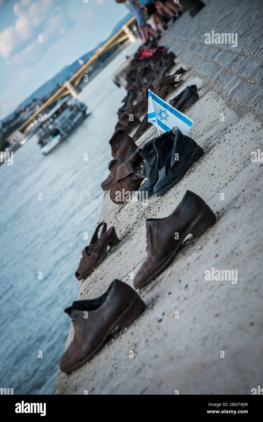 shoes on the Danube Stock Photo - Alamy