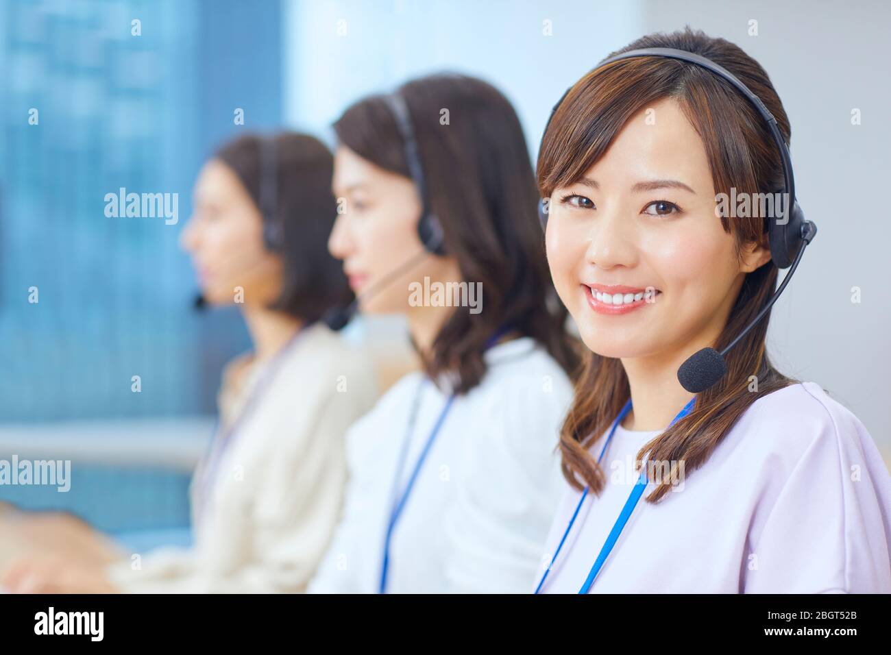 Japanese call center Stock Photo - Alamy