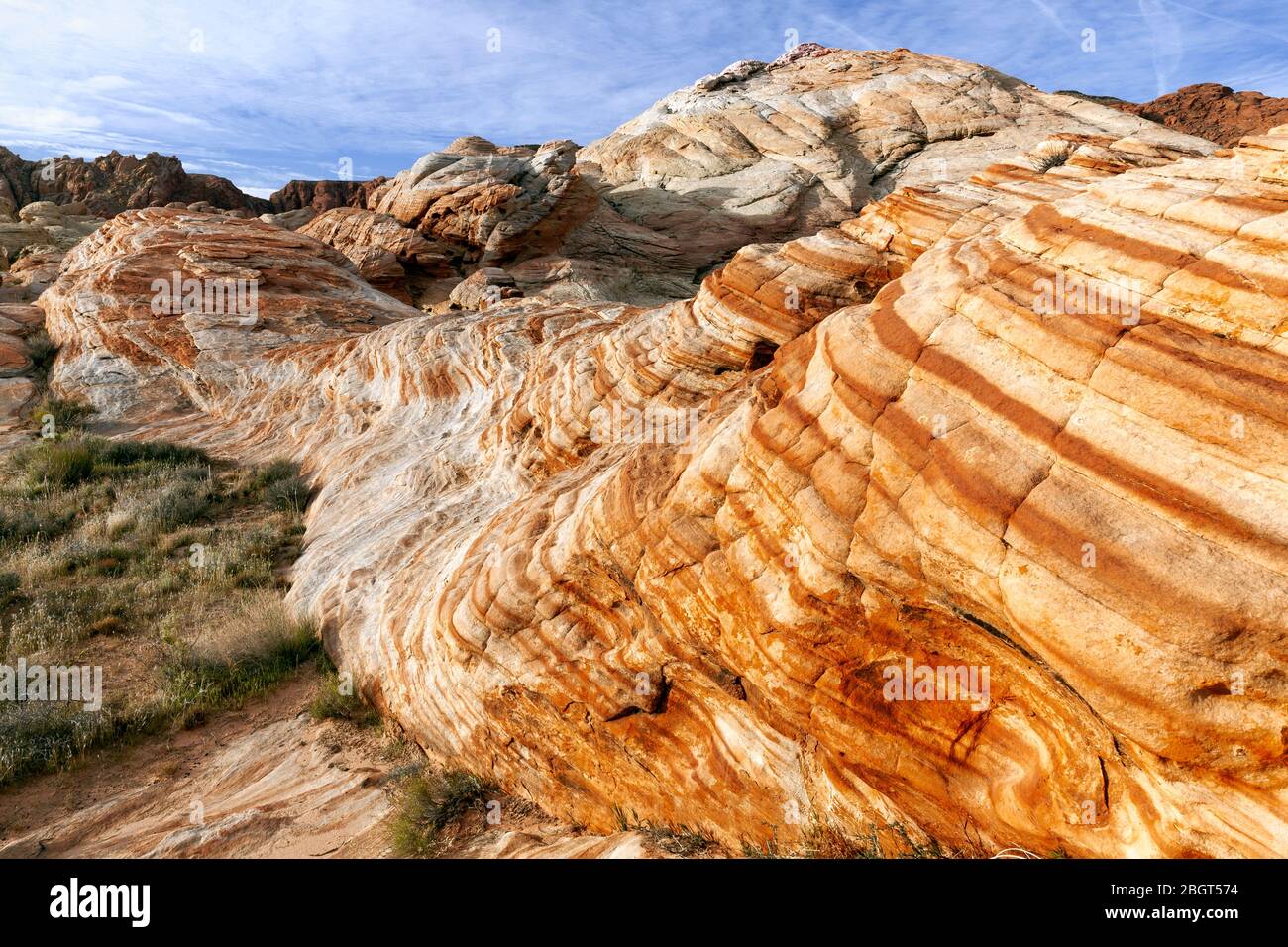 Colorful stripes in sandstone hi-res stock photography and images - Alamy