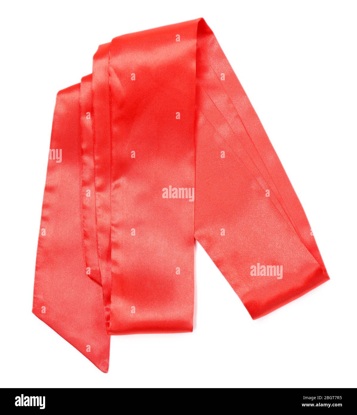 Red belt isolated on white Stock Photo - Alamy