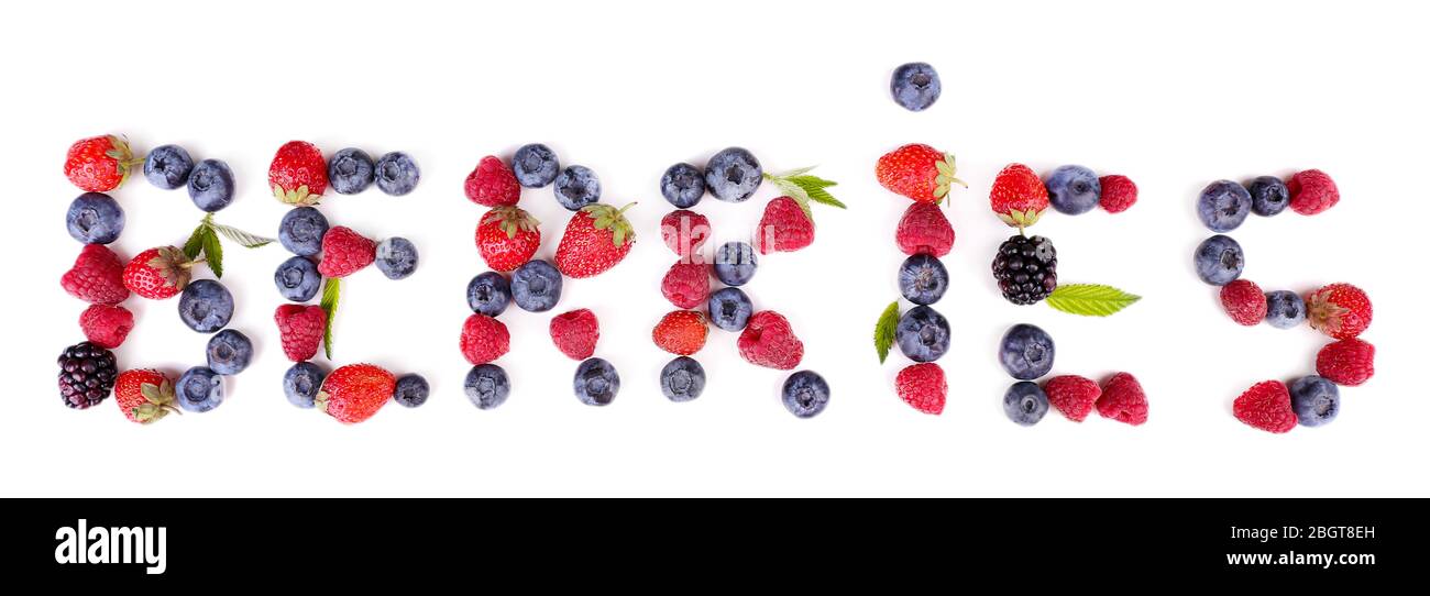 Mix different berries on Cut Out Stock Images & Pictures - Alamy