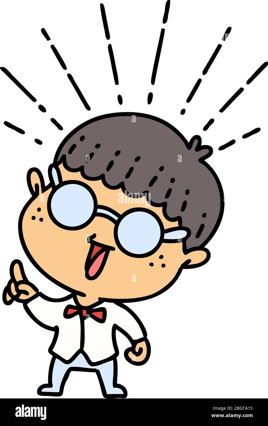 illustration of a traditional tattoo style man with genius idea Stock ...