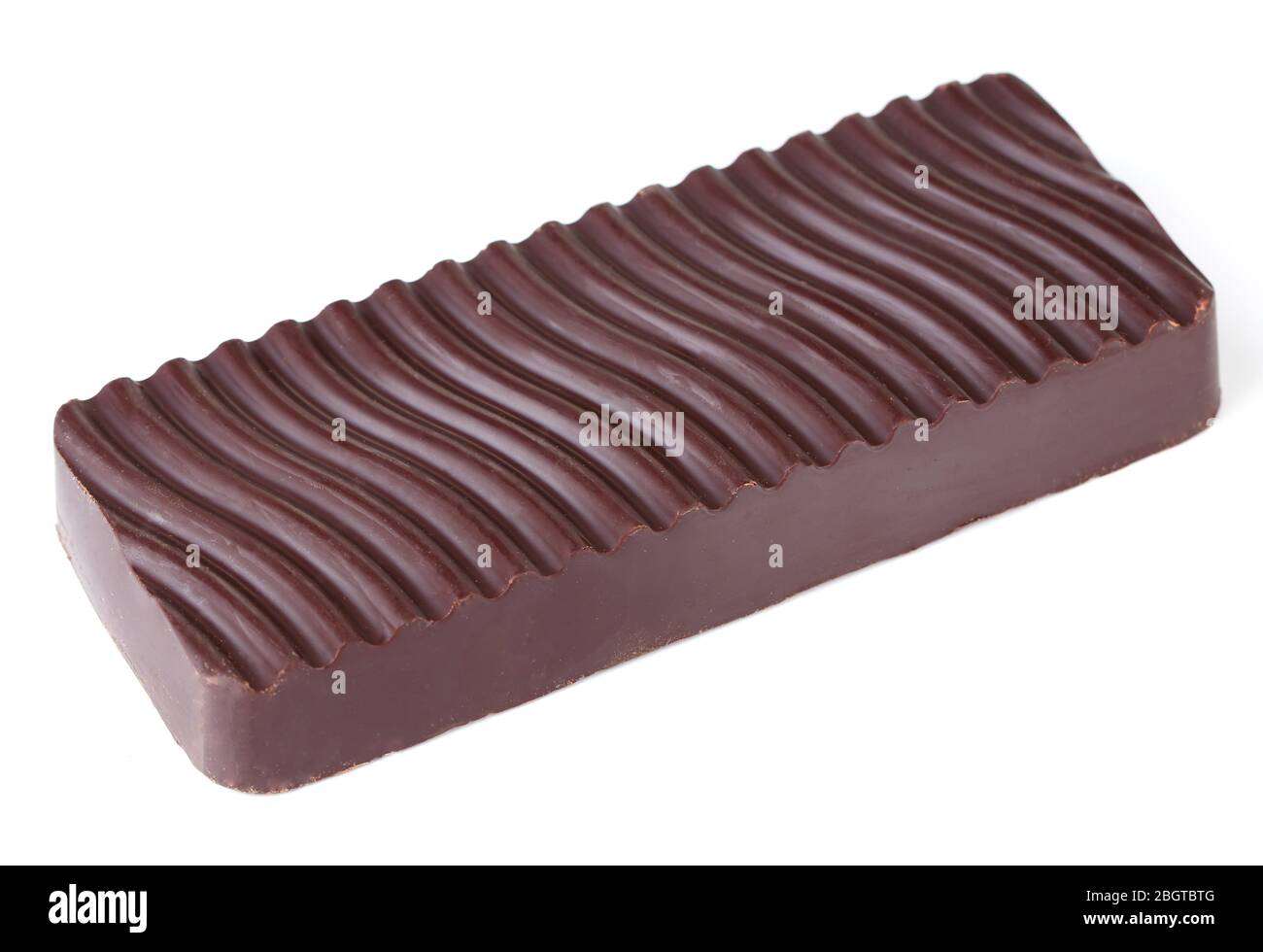 Chocolate bar isolated on white Stock Photo - Alamy