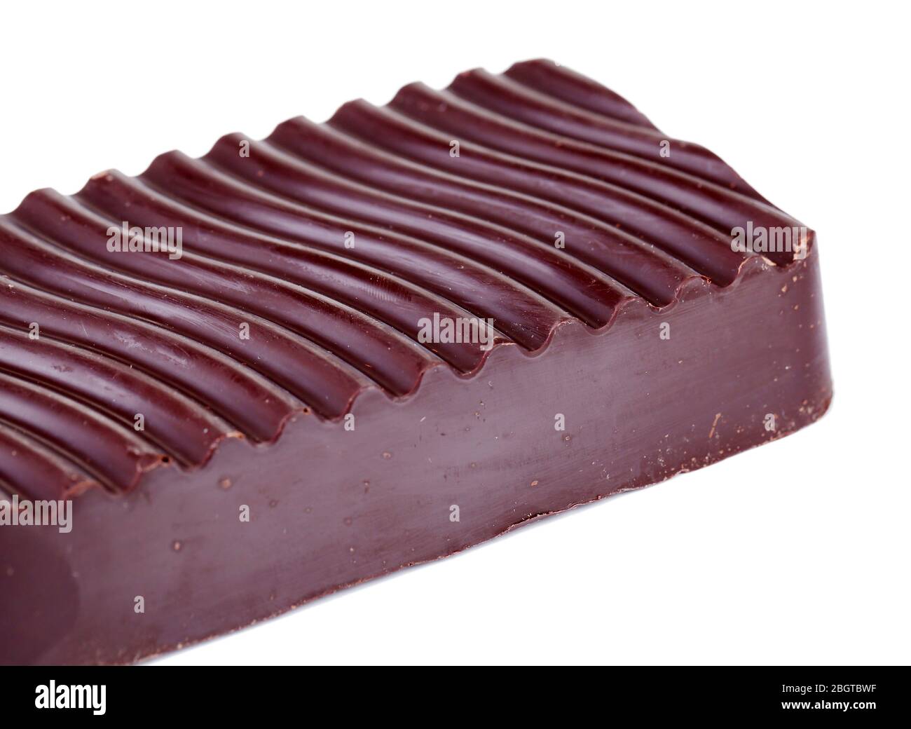 Chocolate bar isolated on white Stock Photo - Alamy