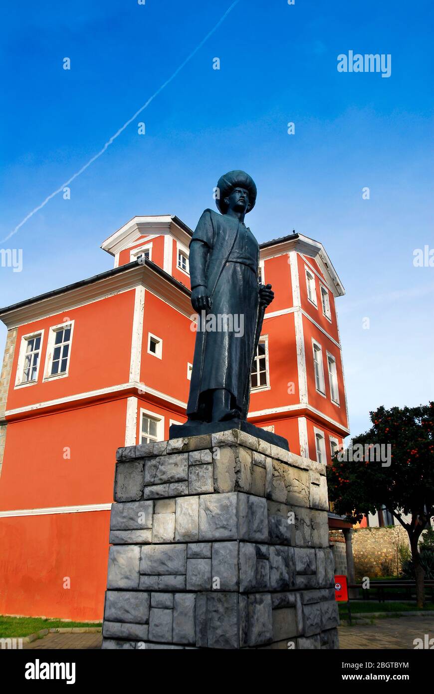 Trabzon, Turkey, 09 January 2010: Sultan Suleyman Statue, He was born ...