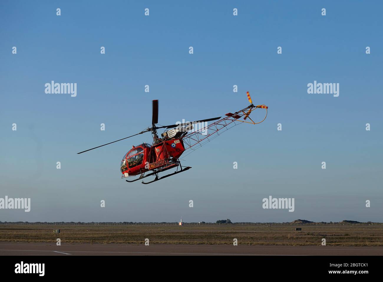 MENDOZA, ARGENTINA, June 10, 2015. helicopter Aérospatiale SA315B Lama ...