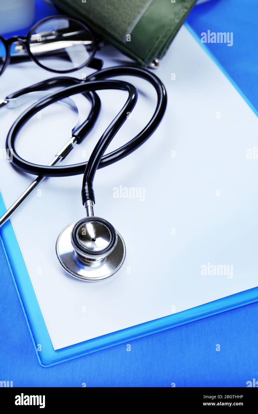Stethoscope close up Stock Photo - Alamy