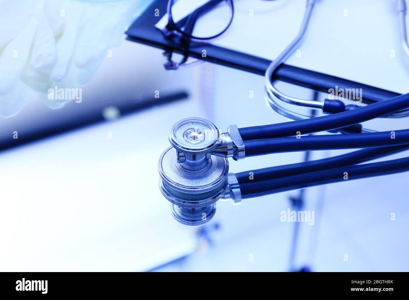 Stethoscope close up Stock Photo - Alamy