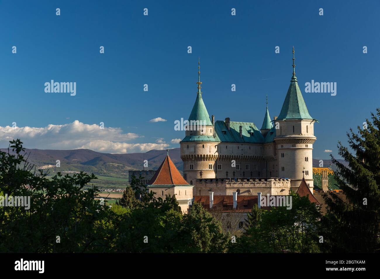 Bojnice castle, Slovakia Stock Photo - Alamy