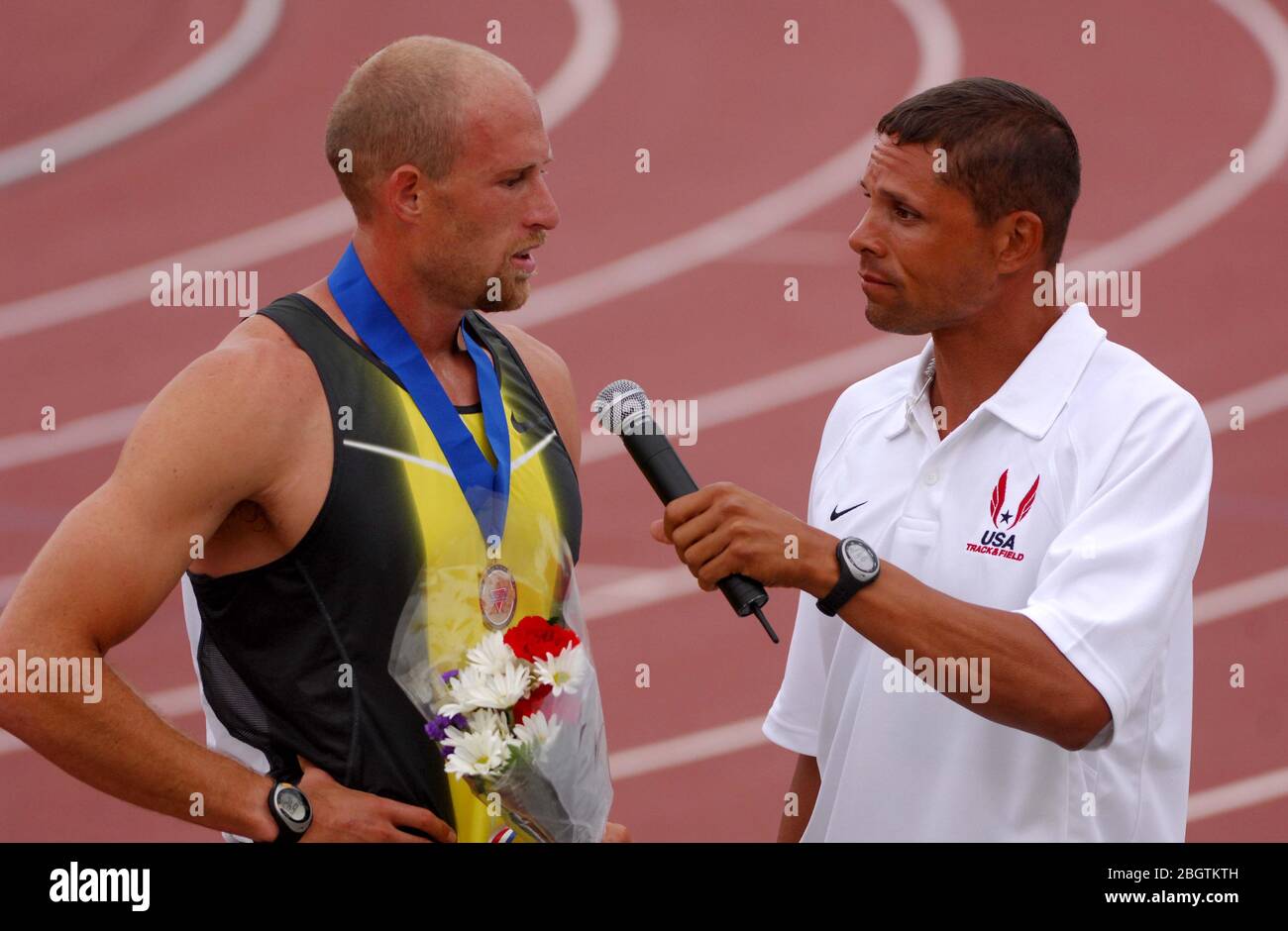 Indianapolis, United States. 23rd June, 2007. Decathlon winner Tom ...