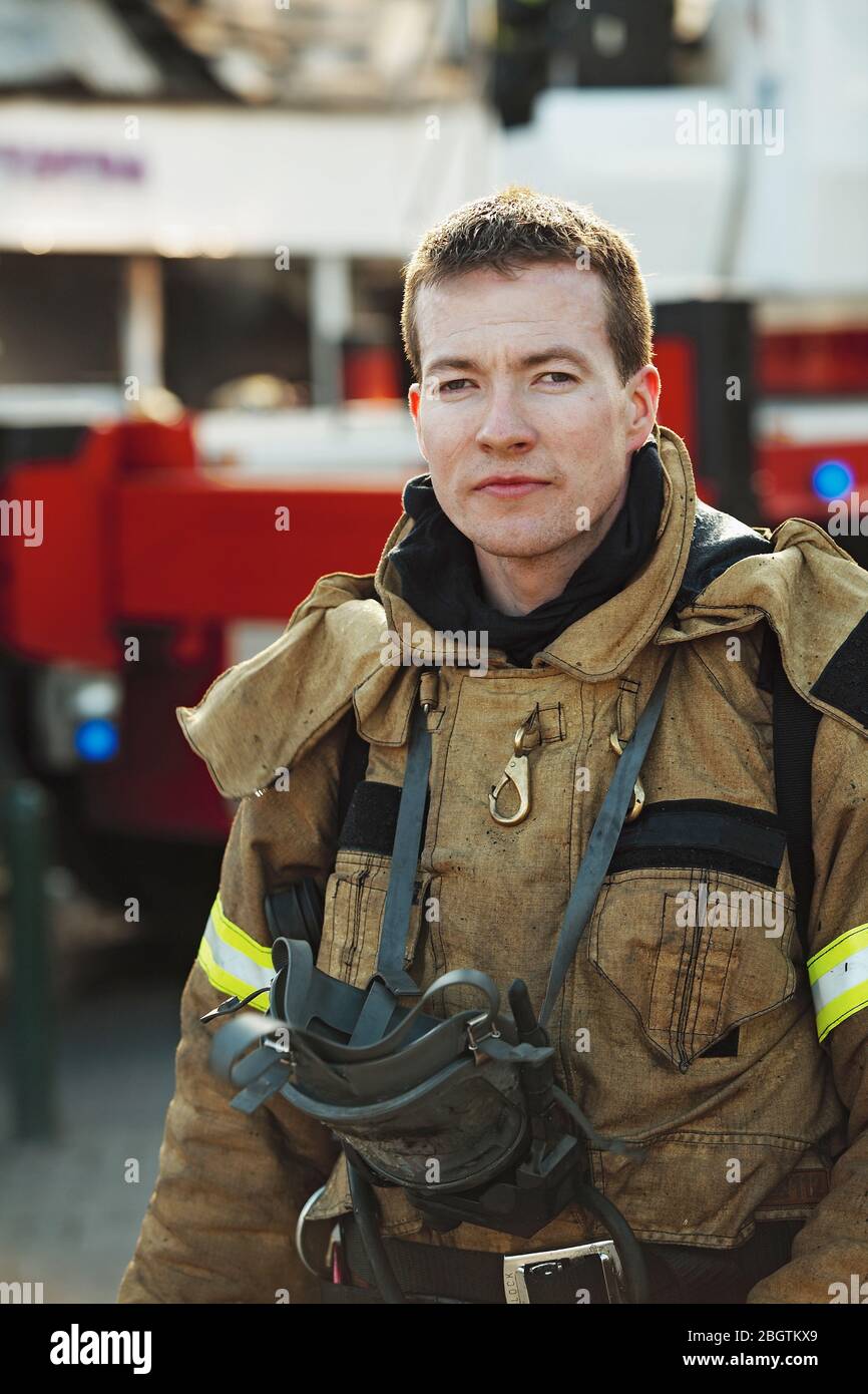 firefighter in Reykjavik - Iceland Stock Photo - Alamy