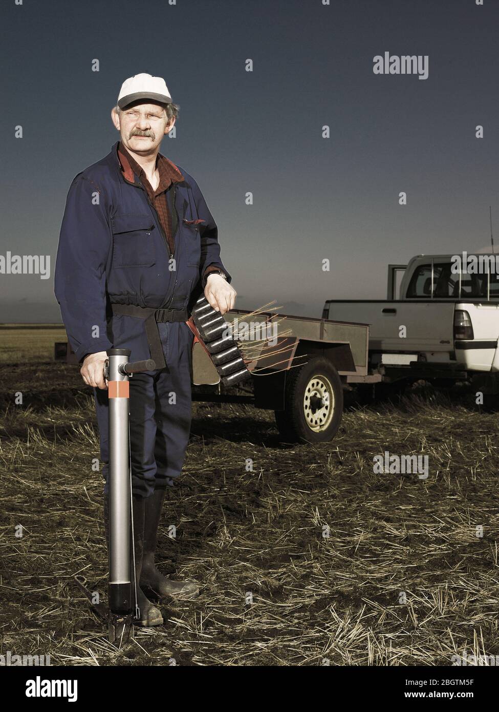 farmer planting trees in Iceland Stock Photo - Alamy