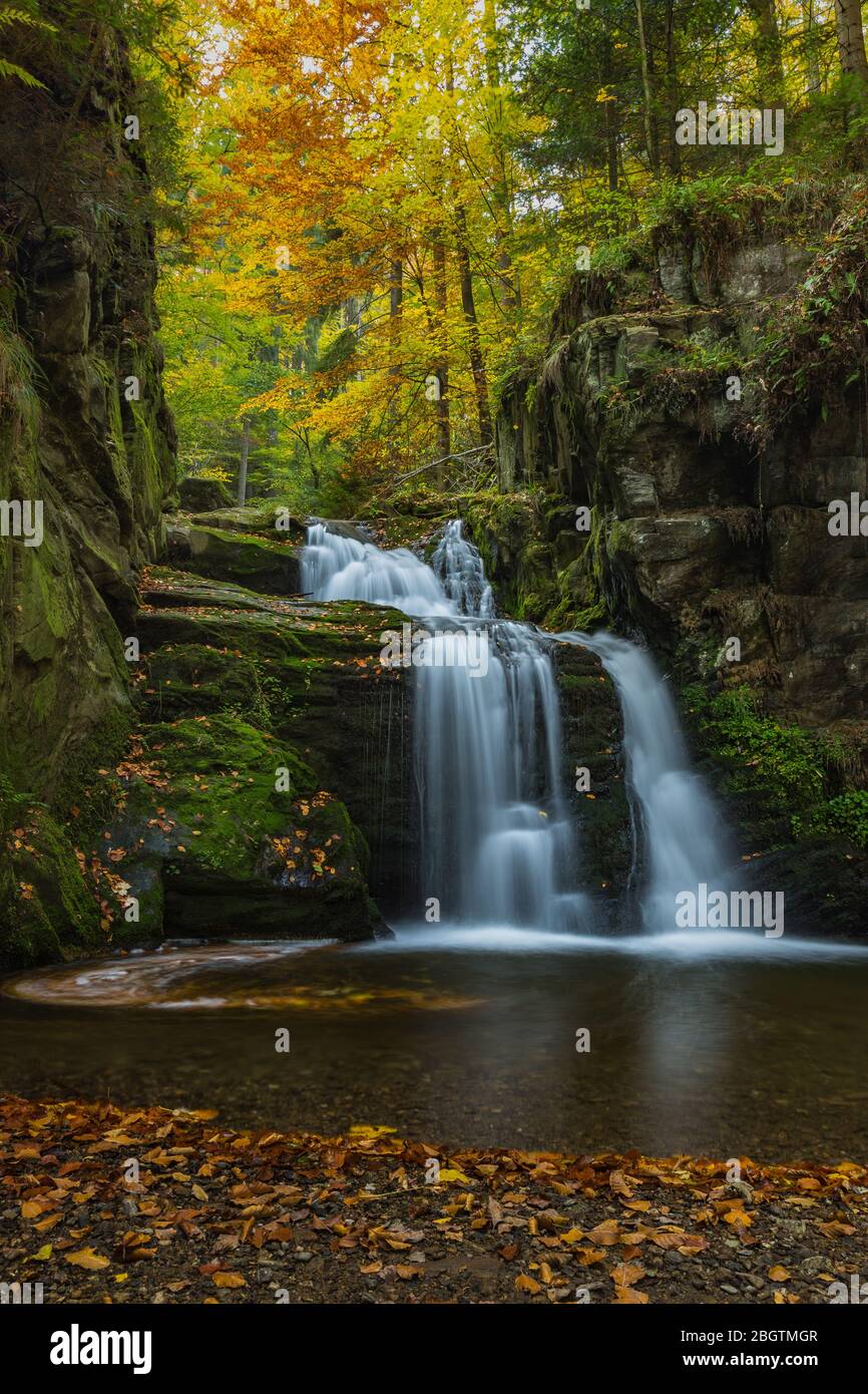 Waterfalls in Autumn Stock Photo - Alamy