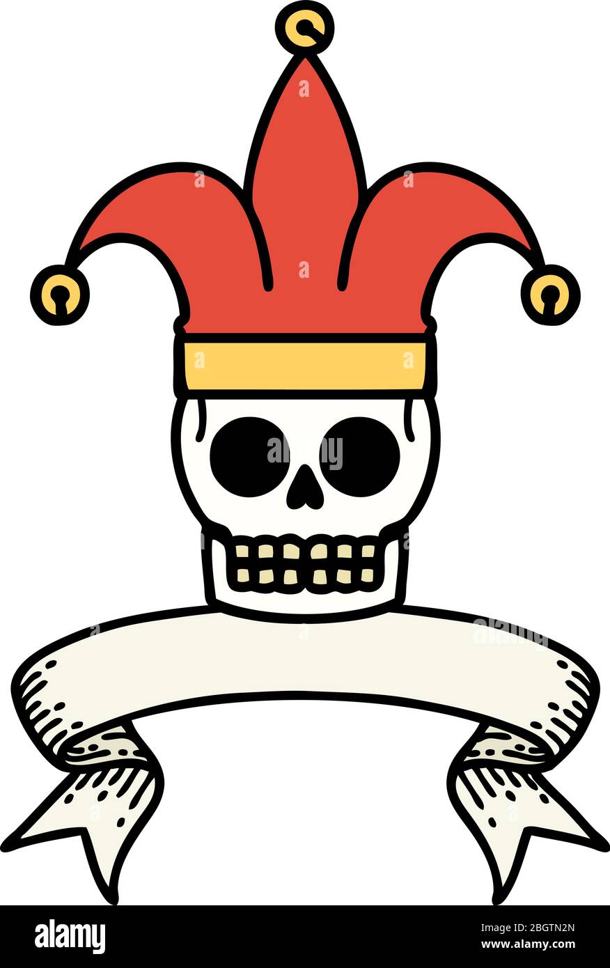 Jester tattoo design hi-res stock photography and images - Alamy