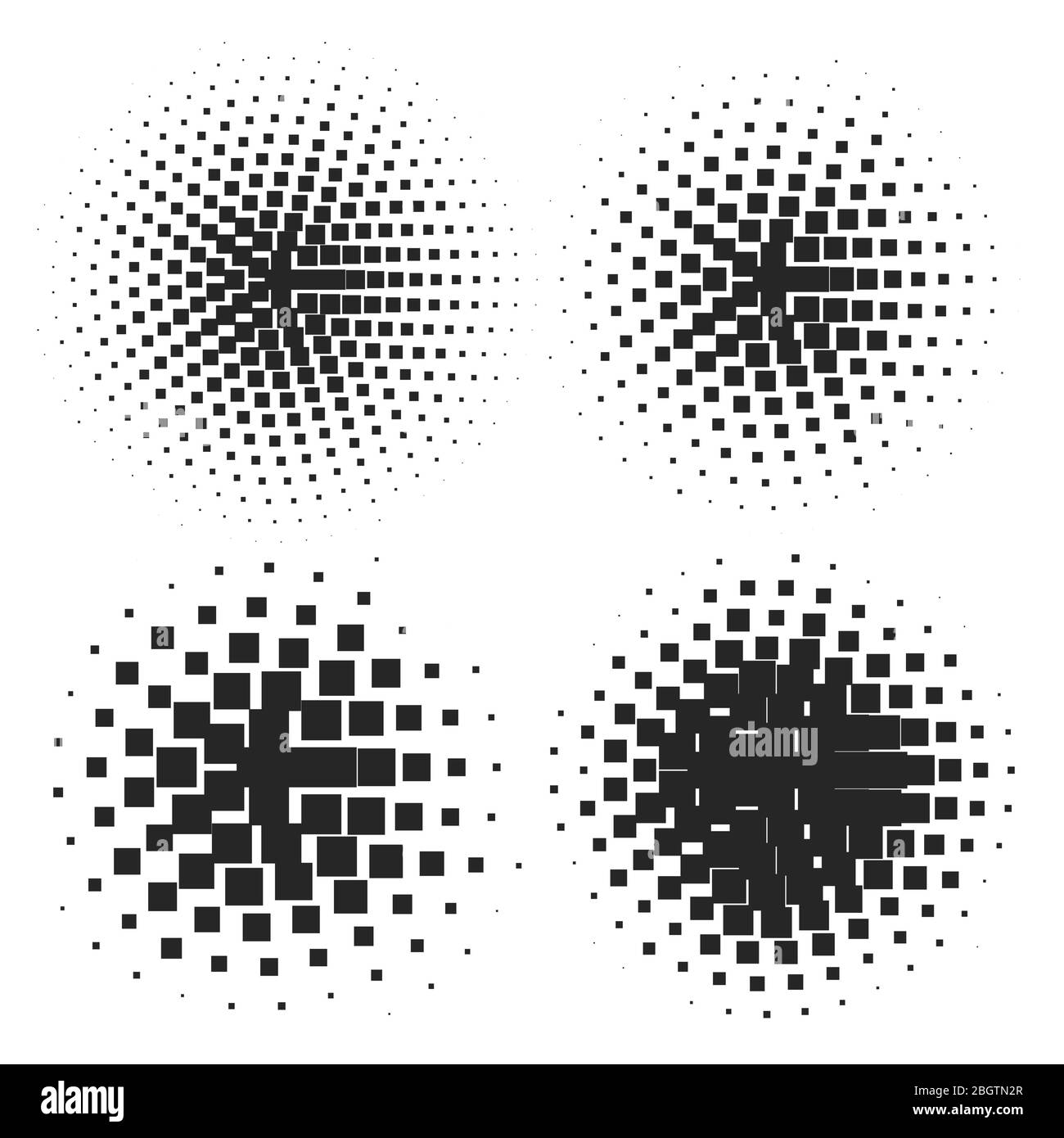 Abstract Halftone Elements Logo Design Dots. Vector illustration Stock ...