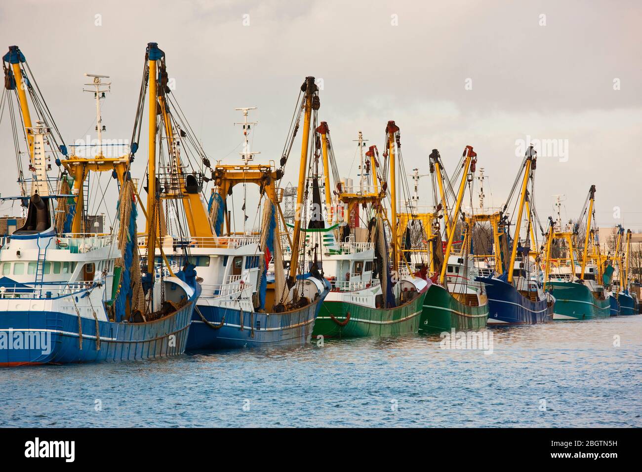 Commercial fishing trawler fleet hi-res stock photography and images ...