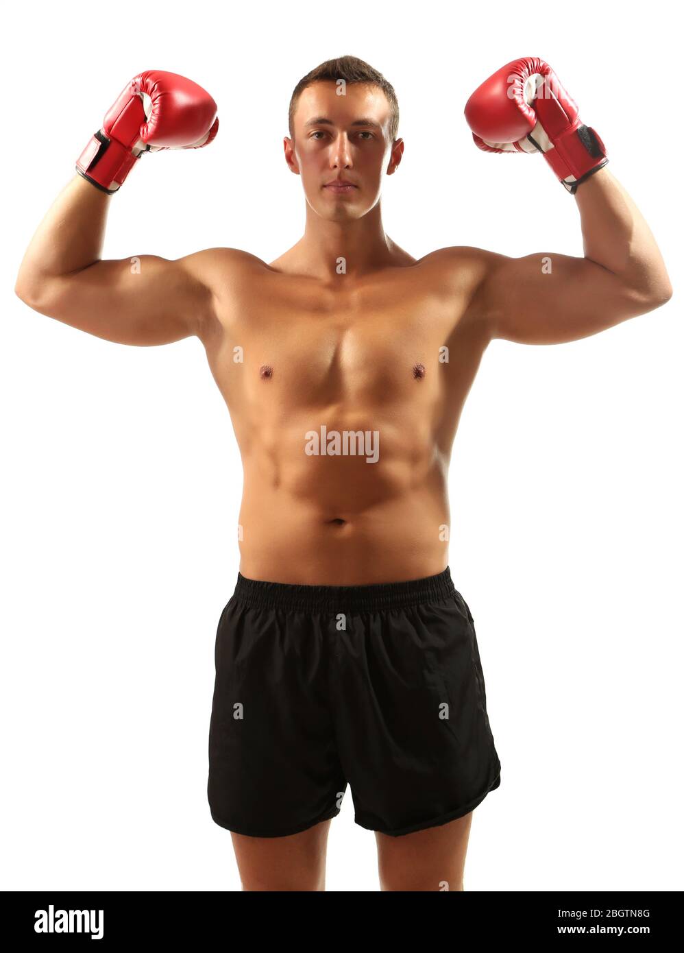 Sportsman athlete model muscular Cut Out Stock Images & Pictures - Alamy