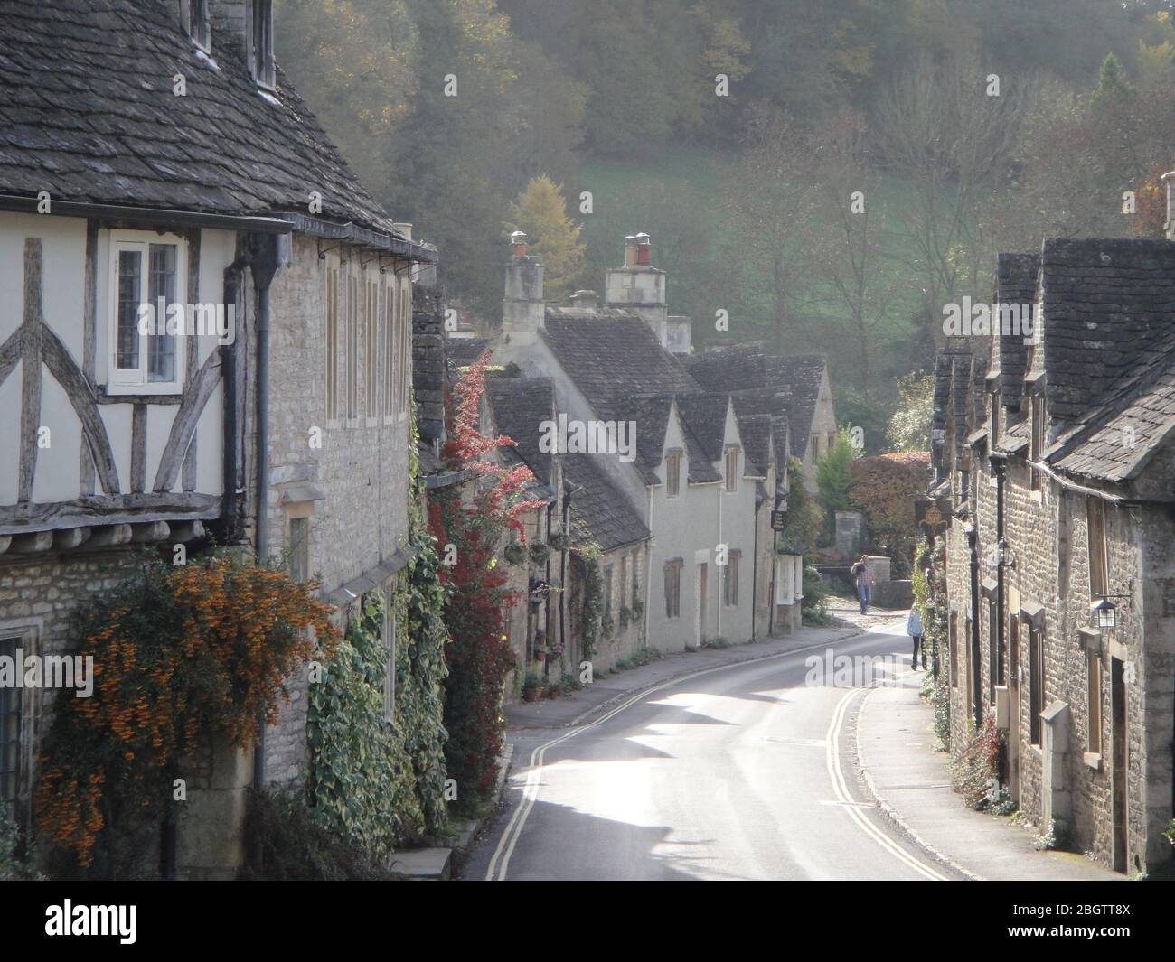 Castle Combe Street Stock Photo - Alamy