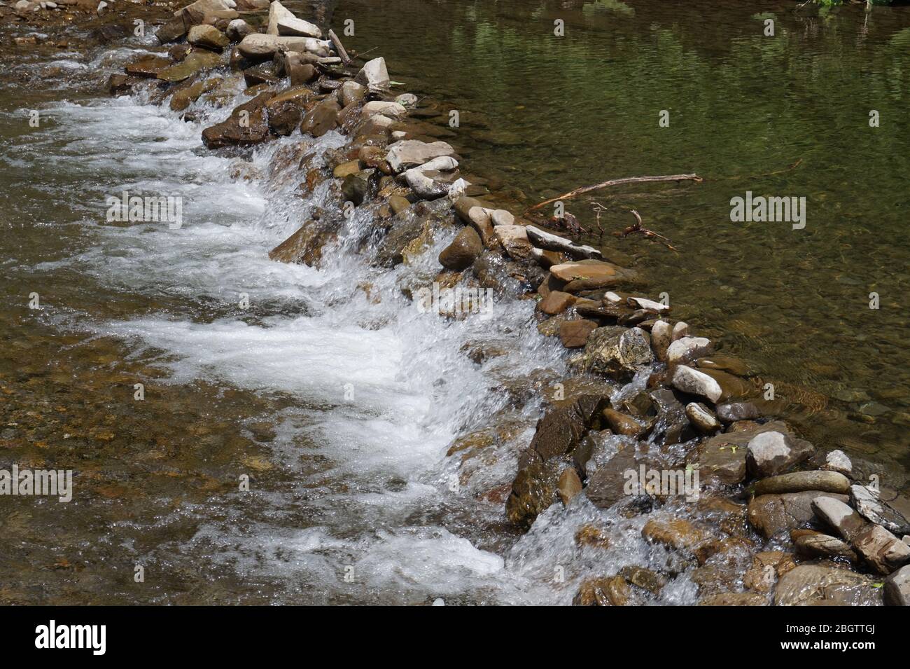 Clean mountain river/ stream Stock Photo - Alamy