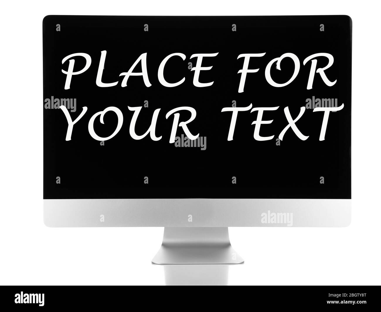 New modern computer, isolated on white Stock Photo - Alamy