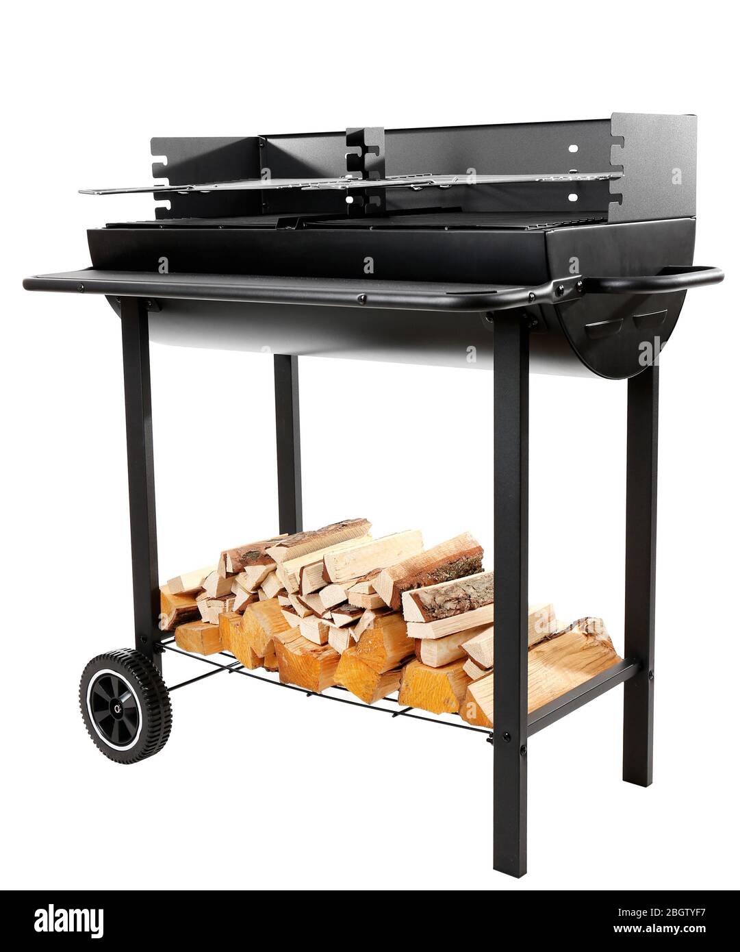 Barbecue grill isolated on white Stock Photo - Alamy