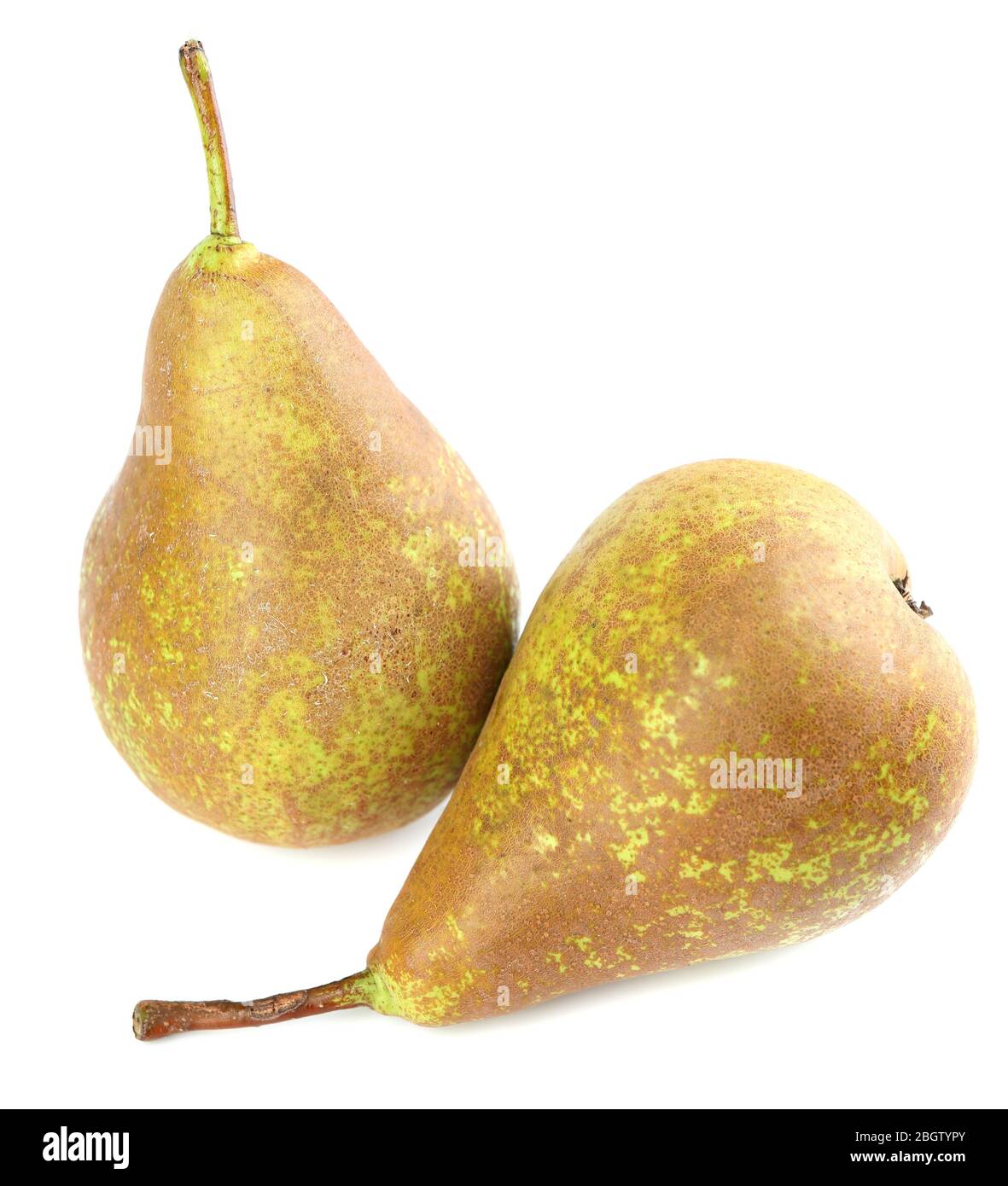 Ripe pears isolated on white Stock Photo - Alamy