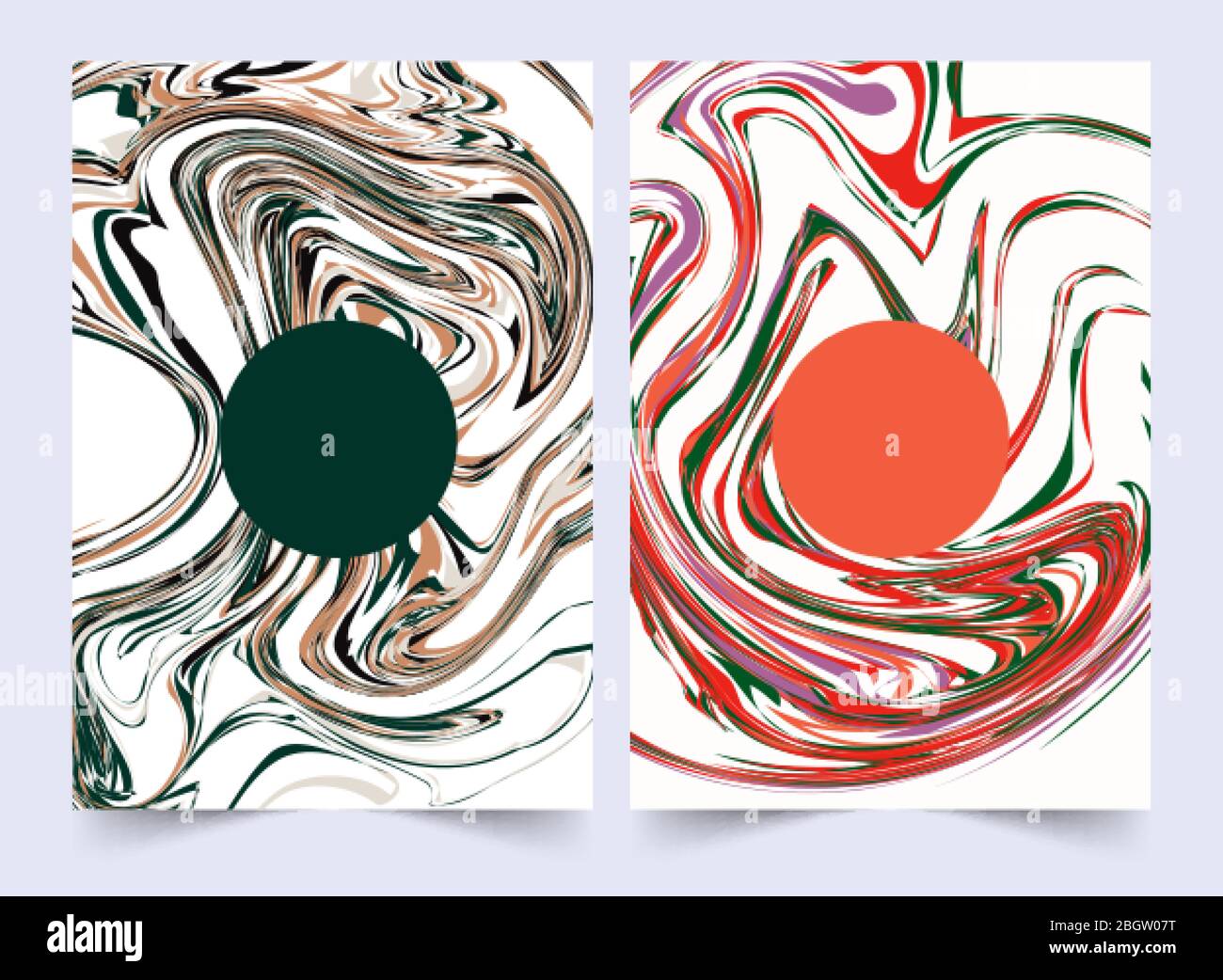 Minimal covers design. Colorful gradients. Future geometric patterns ...