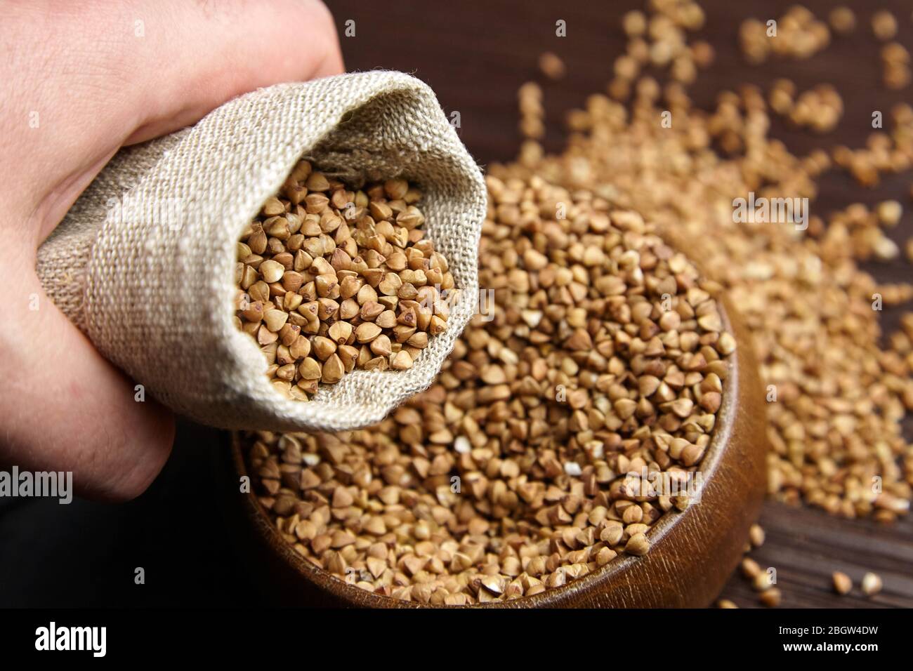 Hulled buckwheat hi-res stock photography and images - Alamy