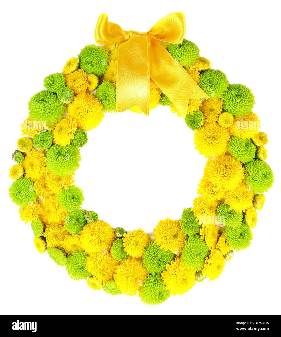 Beautiful wreath of flowers, isolated on white Stock Photo - Alamy