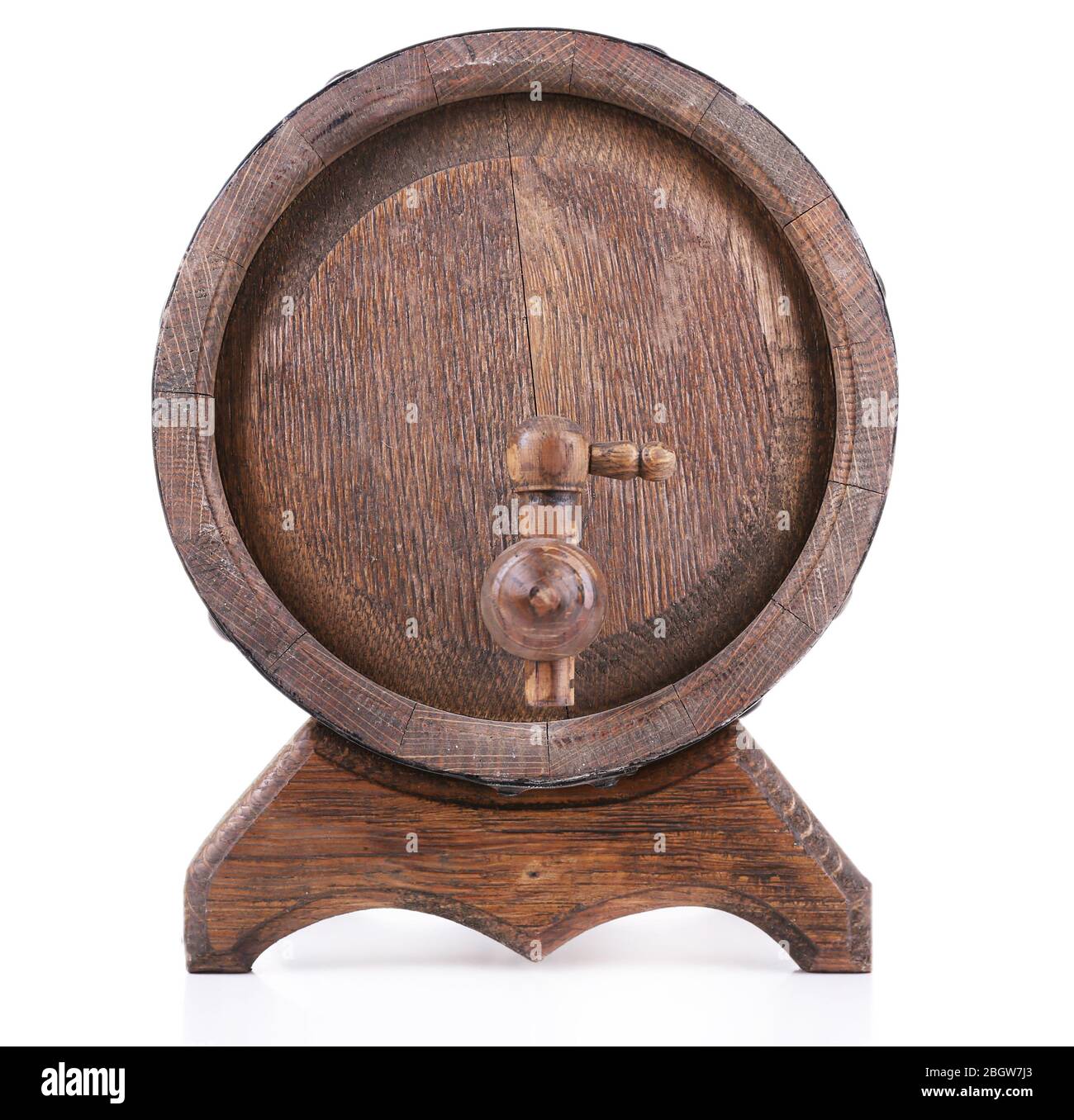 Barrel isolated on white Stock Photo - Alamy