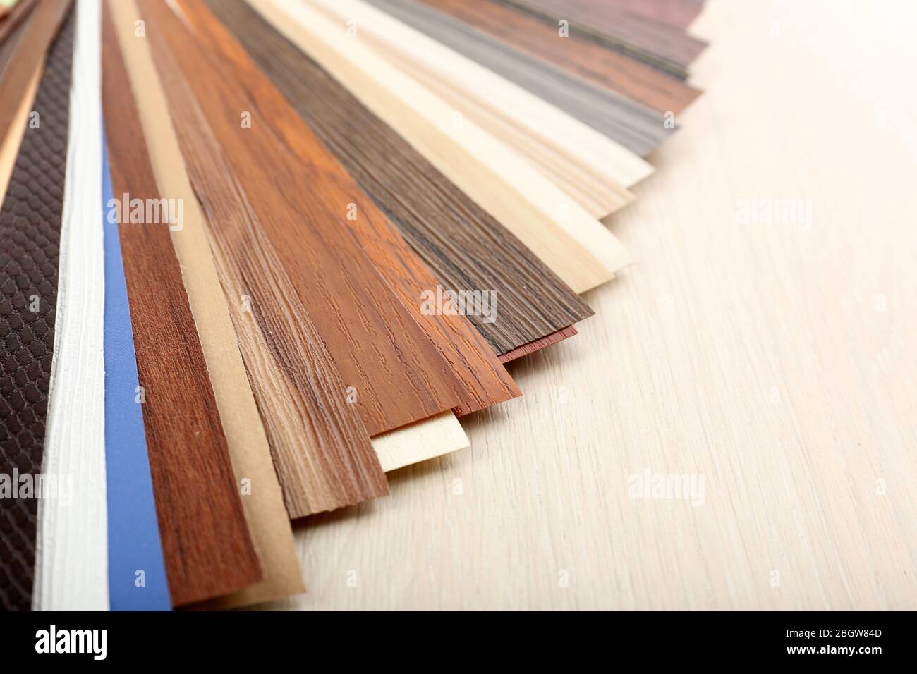 Color palette for furniture on table close-up Stock Photo - Alamy