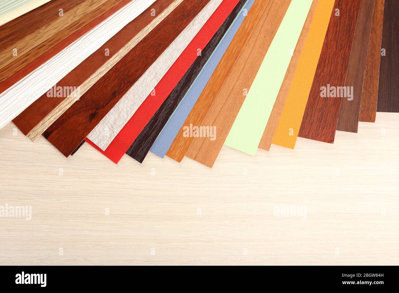 Color palette for furniture on table close-up Stock Photo - Alamy