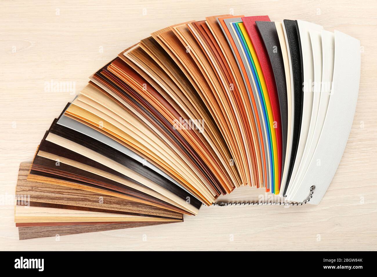 Color palette for furniture on table close-up Stock Photo - Alamy