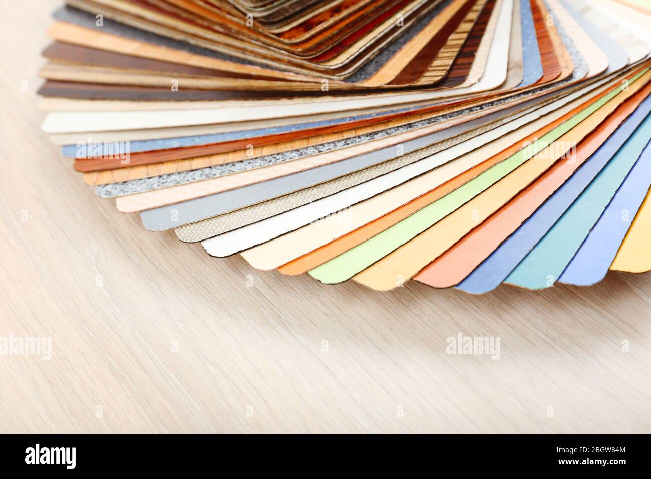 Color palette for furniture on table close-up Stock Photo - Alamy
