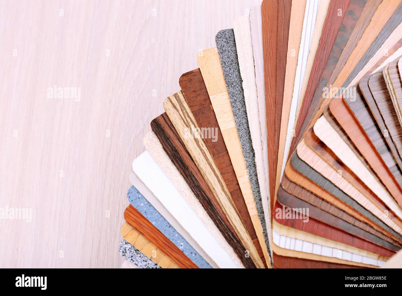 Color palette for furniture on table close-up Stock Photo - Alamy