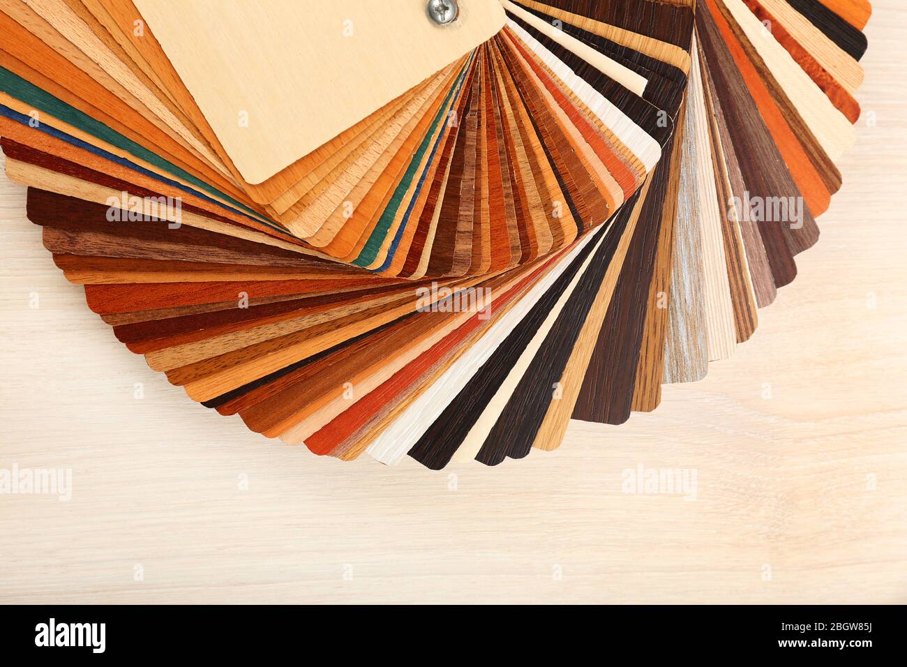 Color palette for furniture on table close-up Stock Photo - Alamy