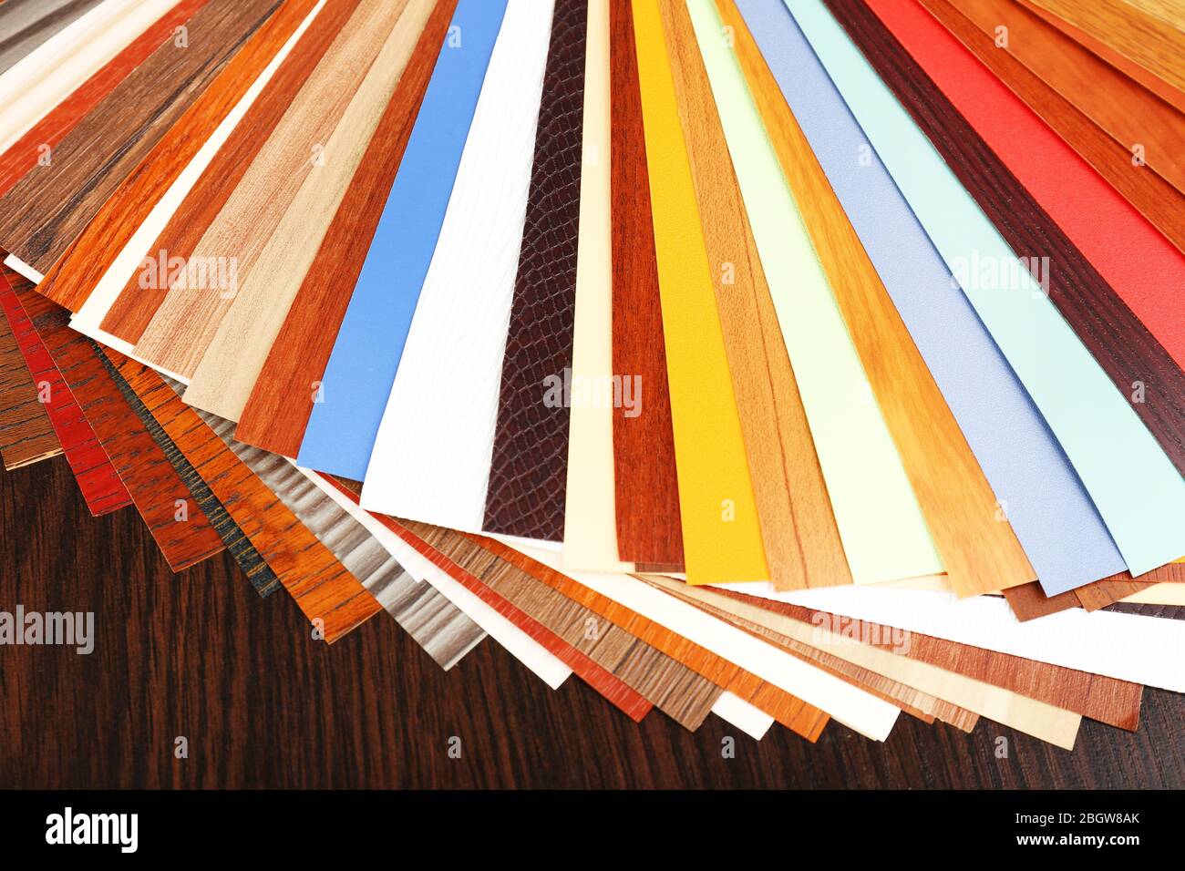 Color palette for furniture on table close-up Stock Photo - Alamy